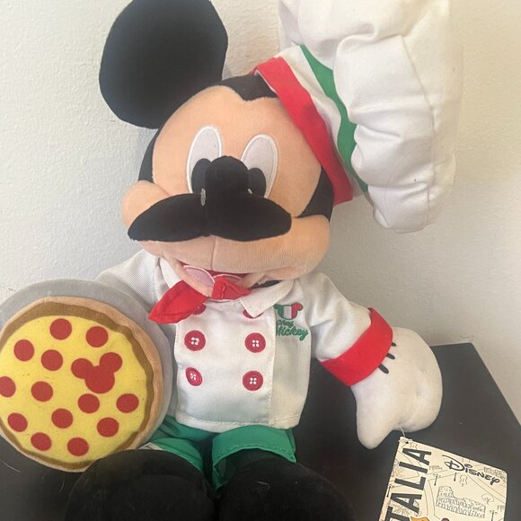 Disney | Toys | Disney Mickey Mouse Chef Plush Italy World Showcase ...